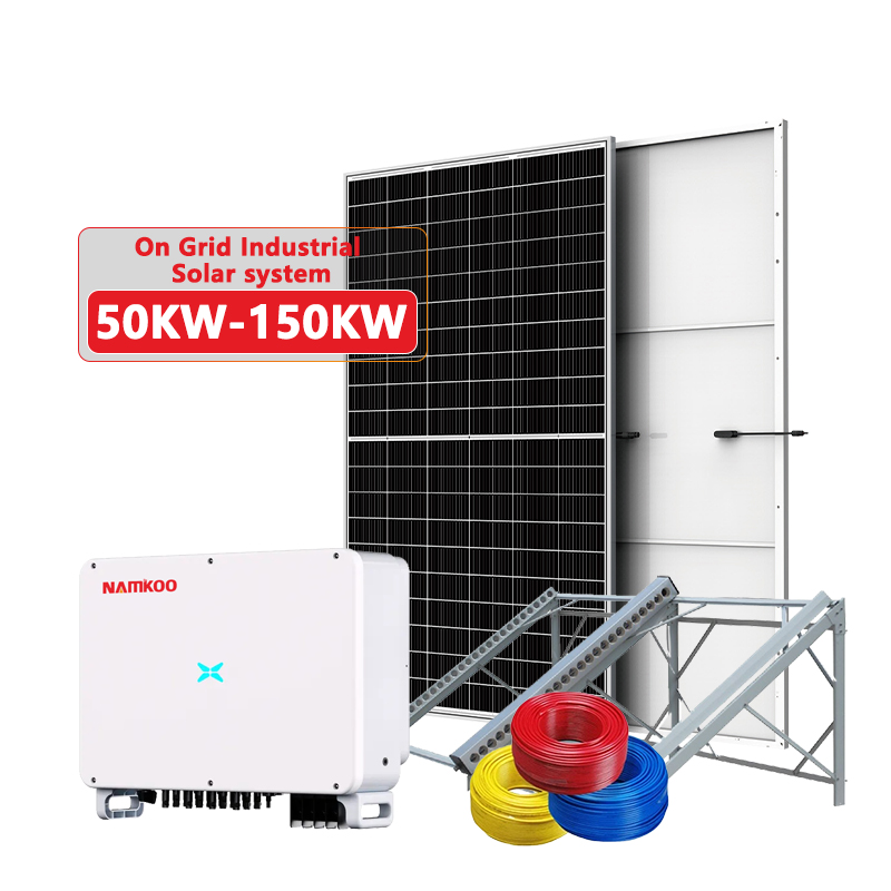 100kw 500kw solar system on grid solar power system commercial plant use