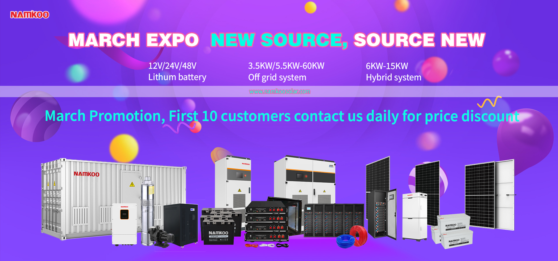 Namkoo solar, best PV solar product manufacturer, complete solar power ...